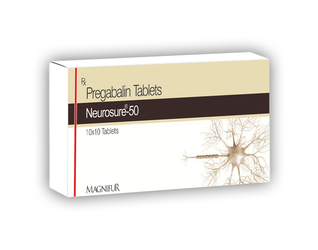 NEUROSURE 50: Pregabalin 50 mg tab