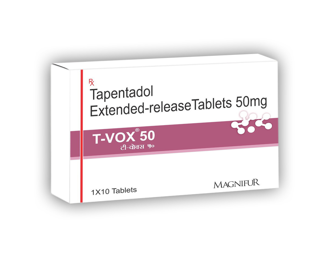 T-Vox 50 : Prices, Uses, Tapentadol 50 mg ER tab